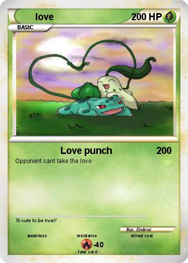 Pokémon love 514 514 - Love punch - My Pokemon Card