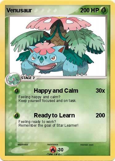 Pokémon Venusaur 1108 1108 - Happy and Calm - My Pokemon Card
