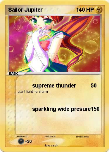 Pokémon Sailor Jupiter 31 31 - supreme thunder - My Pokemon Card