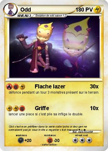 Pokémon Odd 122 122 - Flache lazer - Ma carte Pokémon