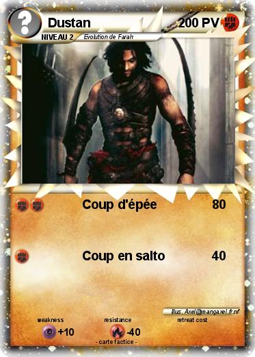 Pokémon Dustan - Coup d'épée - Ma carte Pokémon