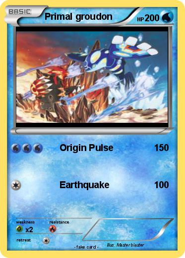 Pokémon Primal groudon 390 390 - Origin Pulse - My Pokemon Card