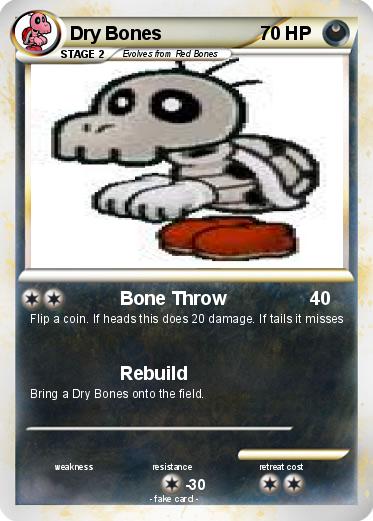 Pokémon Dry Bones 43 43 - Bone Throw - My Pokemon Card
