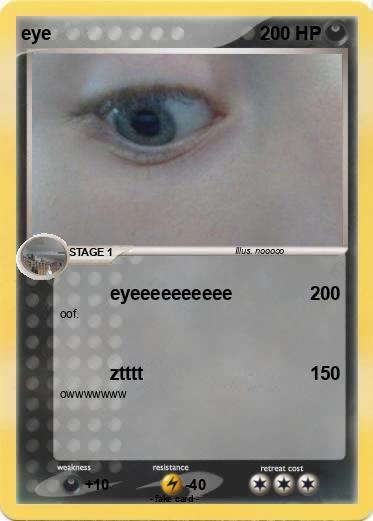 Pokémon eye 708 708 - eyeeeeeeeeee - My Pokemon Card