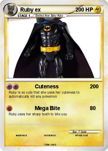 Pokémon Ruby ex 3 3 - Cuteness - My Pokemon Card