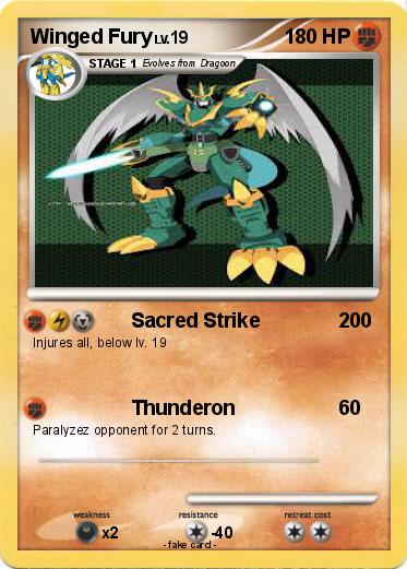 Pokémon Winged Fury - Sacred Strike - My Pokemon Card