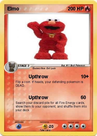 Pokémon Elmo 238 238 - Upthrow - My Pokemon Card