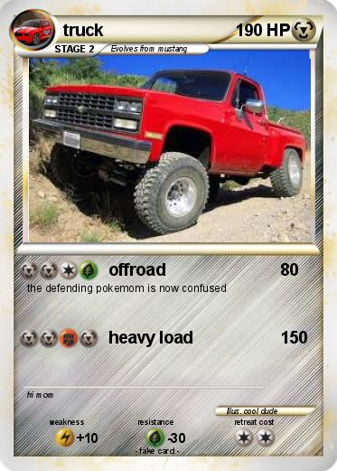 Pokémon truck 27 27 - offroad - My Pokemon Card