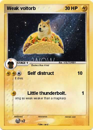 Pokémon Weak voltorb - Self distruct - My Pokemon Card