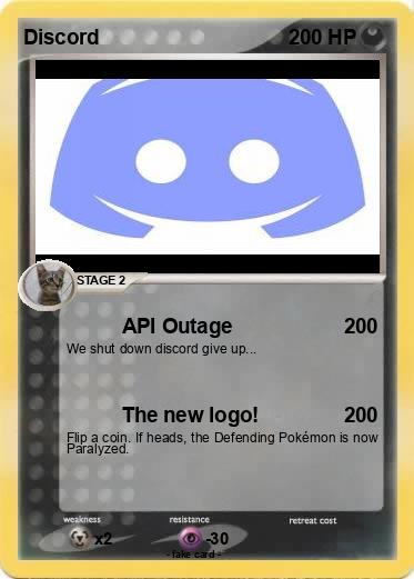 Pokémon Discord 180 180 - API Outage - My Pokemon Card
