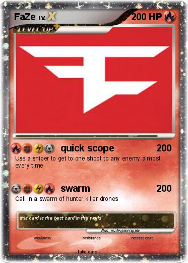 Pokémon FaZe 35 35 - quick scope - My Pokemon Card
