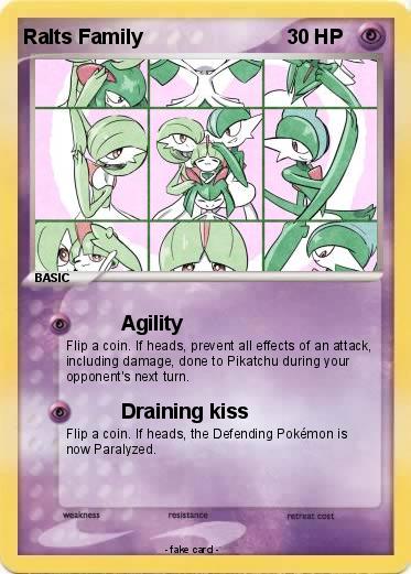 Pokémon Ralts Family 3 3 - Agility - My Pokemon Card