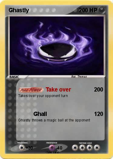 Pokémon Ghastly 50 50 - Take over - My Pokemon Card