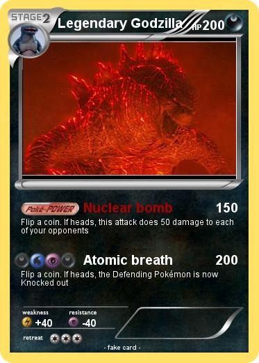Pokémon Legendary Godzilla 5 5 - Nuclear bomb - My Pokemon Card