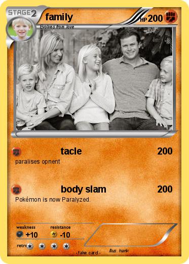 Pokémon family 478 478 - tacle - My Pokemon Card