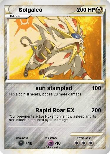 Pokémon Solgaleo 522 522 - sun stampied - My Pokemon Card