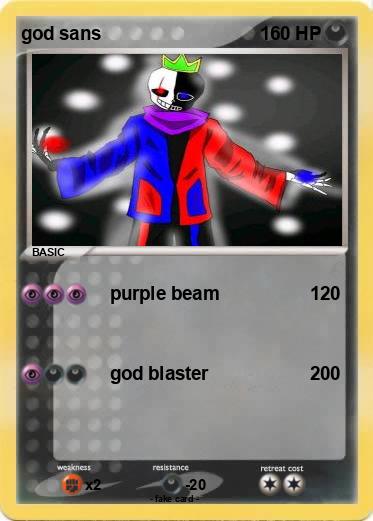 Pokémon god sans 8 8 - purple beam - My Pokemon Card