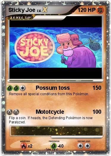 Pokémon Sticky Joe - Possum toss - My Pokemon Card