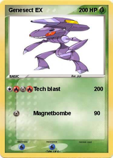 Pokémon Genesect EX 101 101 - Tech blast - My Pokemon Card