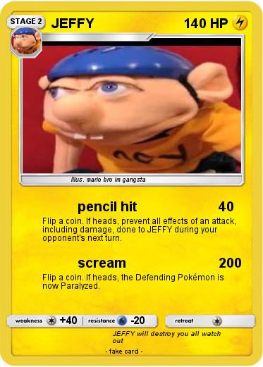 Pokémon JEFFY 689 689 - pencil hit - My Pokemon Card