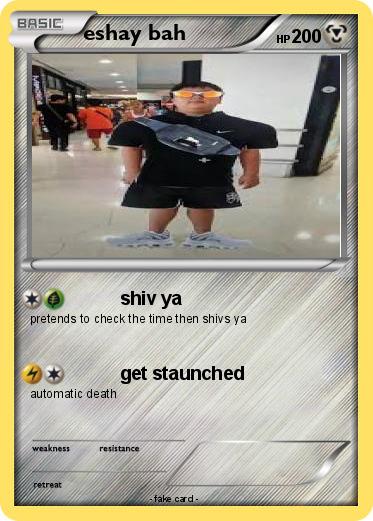 Pokémon eshay bah - shiv ya - My Pokemon Card