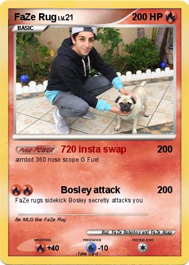 Pokémon FaZe Rug 5 5 - 720 insta swap - My Pokemon Card