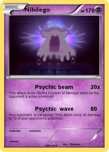 Pokémon Nihilego 15 15 - Psychic beam - My Pokemon Card
