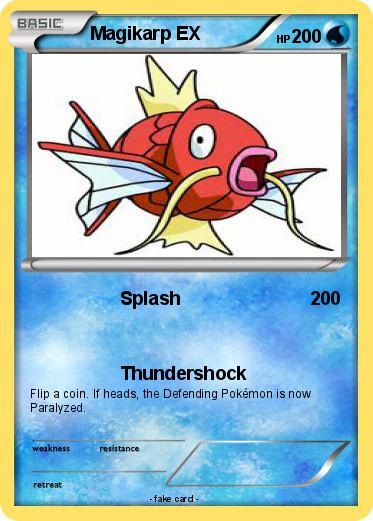 Pokémon Magikarp EX 50 50 - Splash - My Pokemon Card