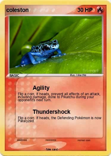 Pokémon coleston 1 1 - Agility - My Pokemon Card
