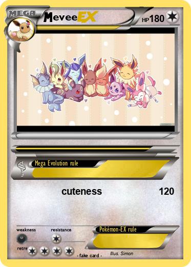Pokémon evee 381 381 - cuteness - My Pokemon Card