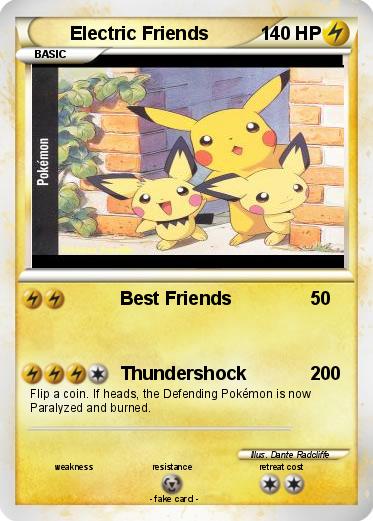 Pokémon Electric Friends - Best Friends - My Pokemon Card