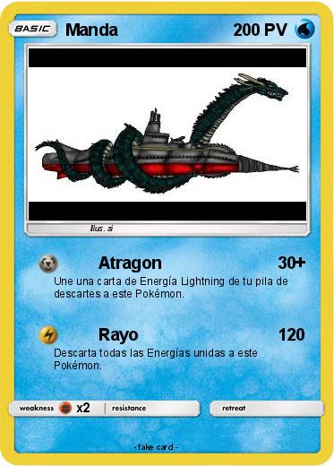 Pokémon Manda 54 54 - Atragon - Mi carta pokémon