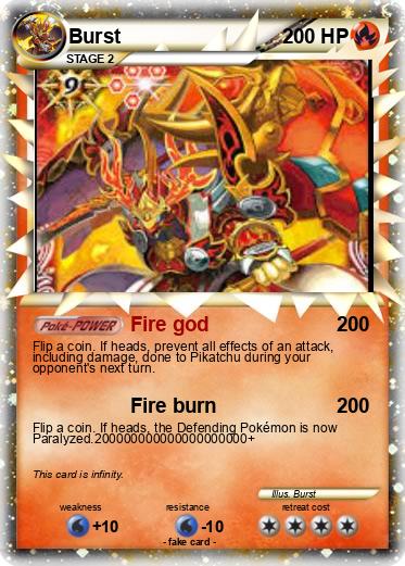 Pokémon Burst 34 34 - Fire god - My Pokemon Card