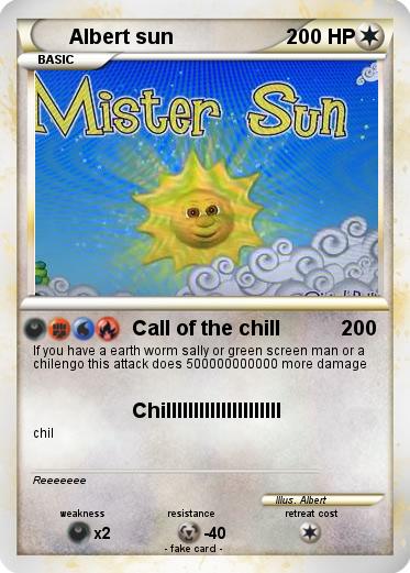 Pokémon Dank mister sun - Call of the chill - My Pokemon Card