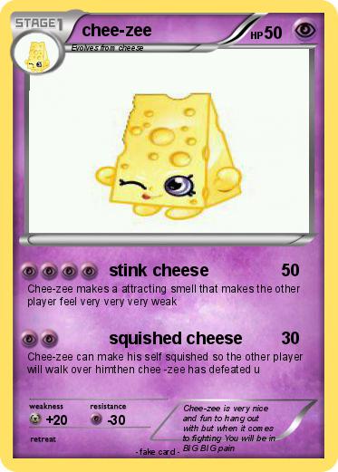 Pokémon chee zee 3 3 - stink cheese - My Pokemon Card