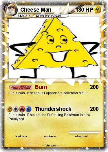 Pokémon Cheese Man 9 9 - Burn - My Pokemon Card