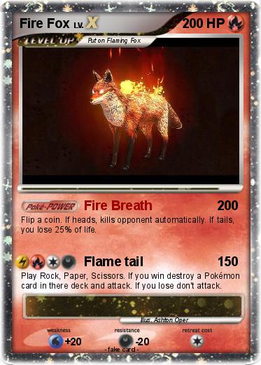 Pokémon Fire Fox 85 85 - Fire Breath - My Pokemon Card