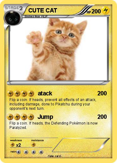 Pokémon CUTE CAT 132 132 - atack - My Pokemon Card
