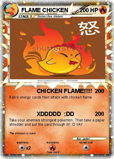 Pokémon FLAME CHICKEN - CHICKEN FLAME!!!!! - My Pokemon Card