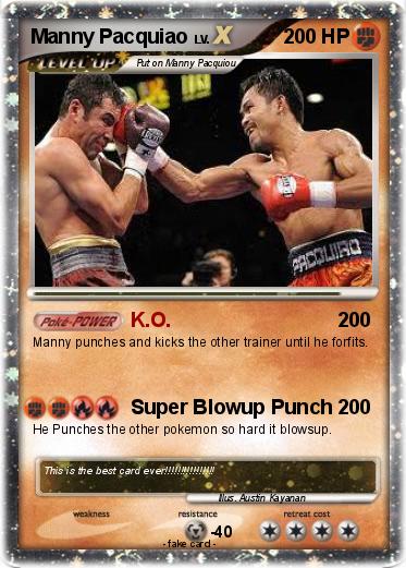 Pokémon Manny Pacquiao 7 7 - K.O. - My Pokemon Card
