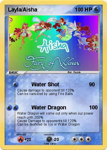 Pokémon Layla Aisha - Water Shot - My Pokemon Card