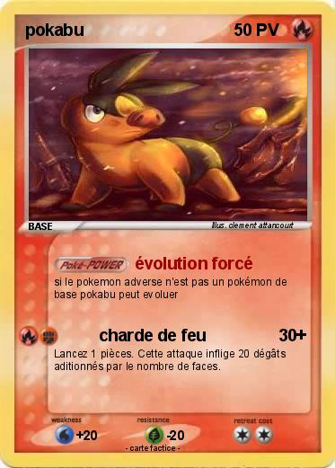 Pokémon pokabu 65 65 - évolution forcé - Ma carte Pokémon