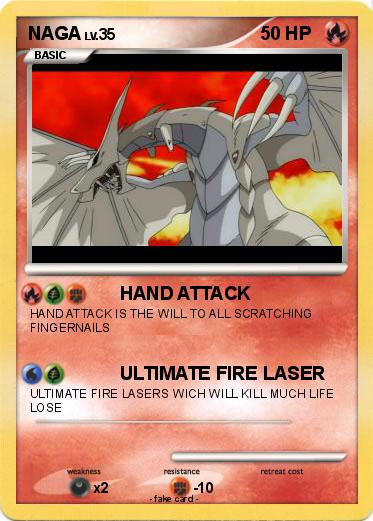 Pokémon NAGA 96 96 - HAND ATTACK - My Pokemon Card