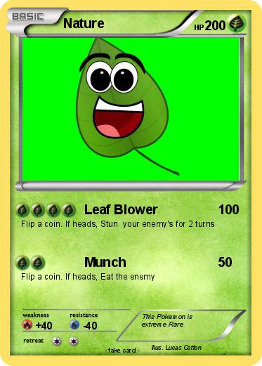 Pokémon Nature 138 138 - Leaf Blower - My Pokemon Card