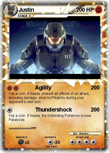 Pokémon Justin 7578 7578 - Agility - My Pokemon Card