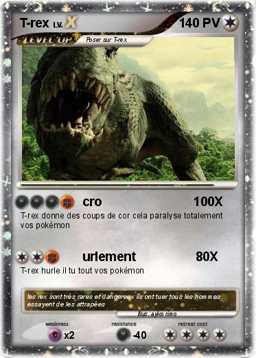 Pokémon T rex 143 143 - cro 100X - Ma carte Pokémon