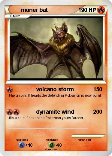 Pokémon moner bat - volcano storm - My Pokemon Card