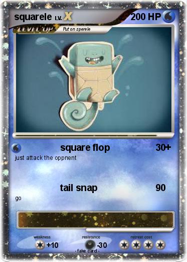 Pokémon squarele - square flop - My Pokemon Card