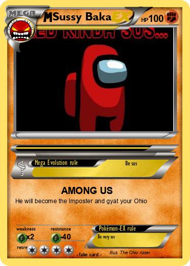 Pokémon Sussy Baka 251 251 - AMONG US - My Pokemon Card