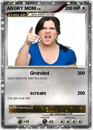 Pokémon ANGRY MOM 20 20 - Gronded - My Pokemon Card